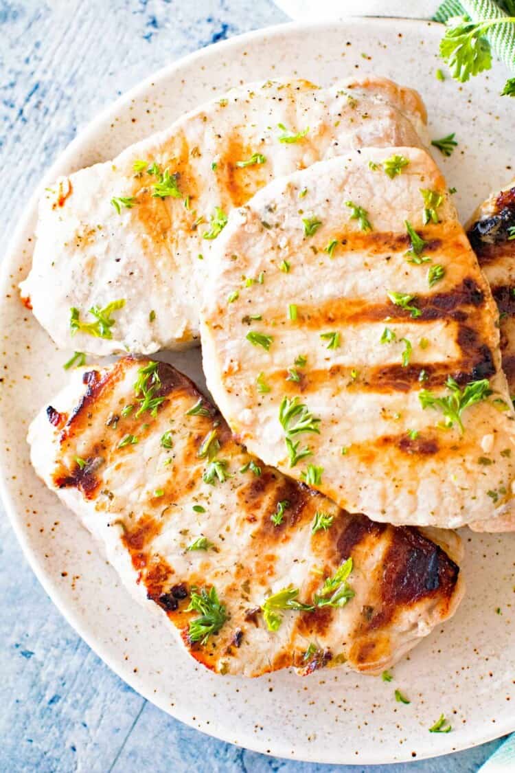 Grilled Ranch Pork Chops - Gimme Some Grilling