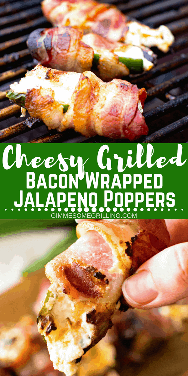 Bacon Wrapped Jalapeno Poppers {Baked or Grilled} - Gimme Some Grilling