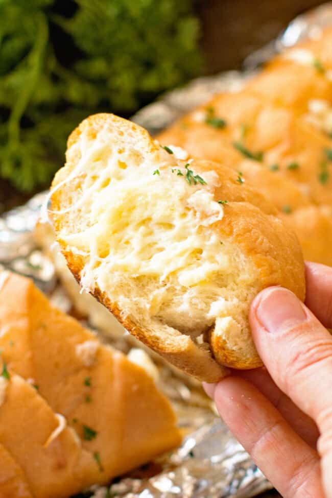 Cheesy Grilled Garlic Bread - Gimme Some Grilling