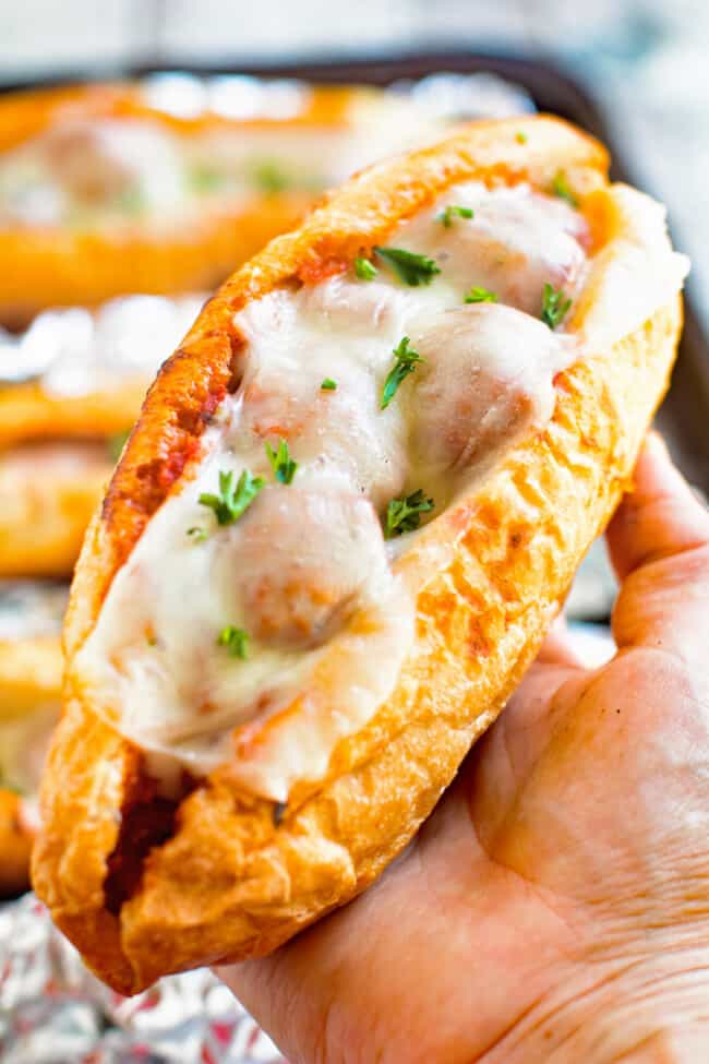 Grilled Meatball Subs - Gimme Some Grilling