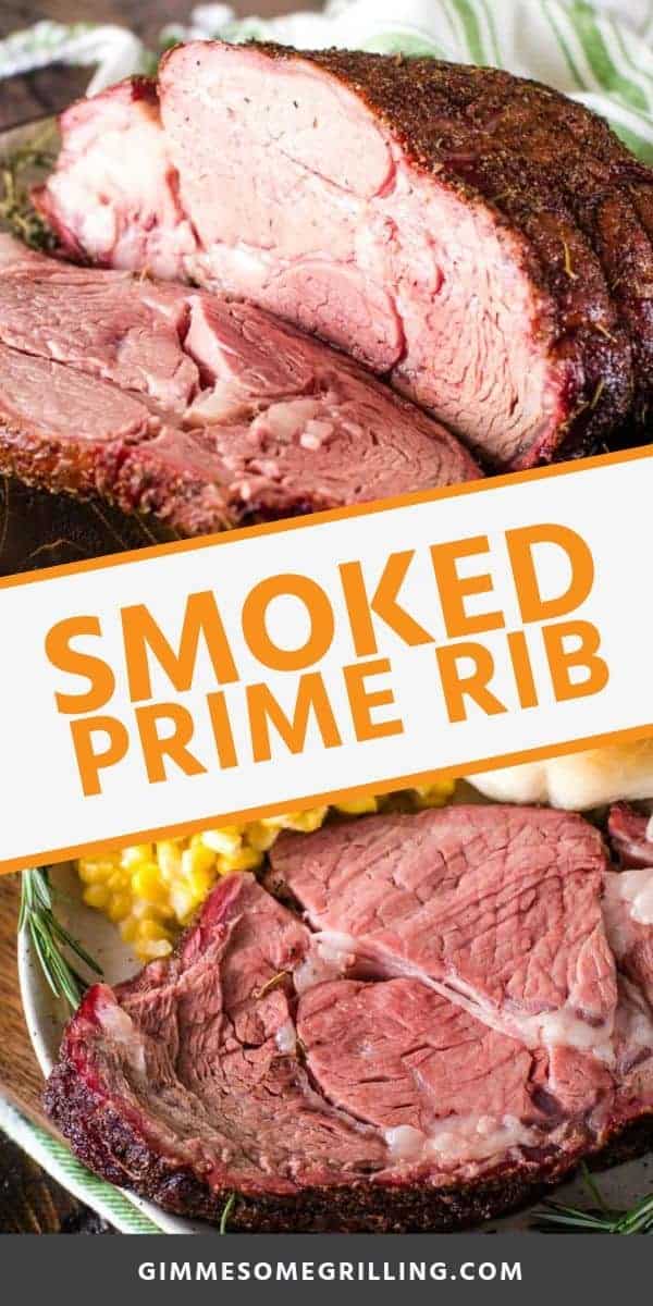 Smoked Prime Rib - Gimme Some Grilling