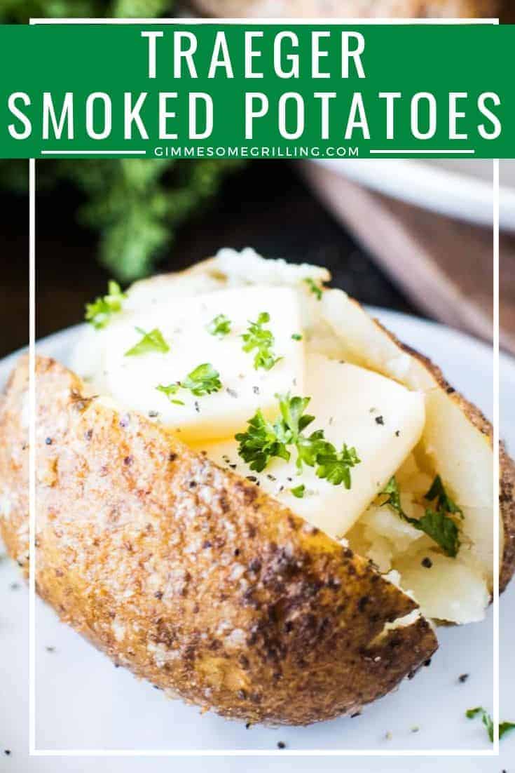Smoked Baked Potatoes - Gimme Some Grilling