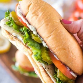 Grilled Walleye Sandwich - Gimme Some Grilling