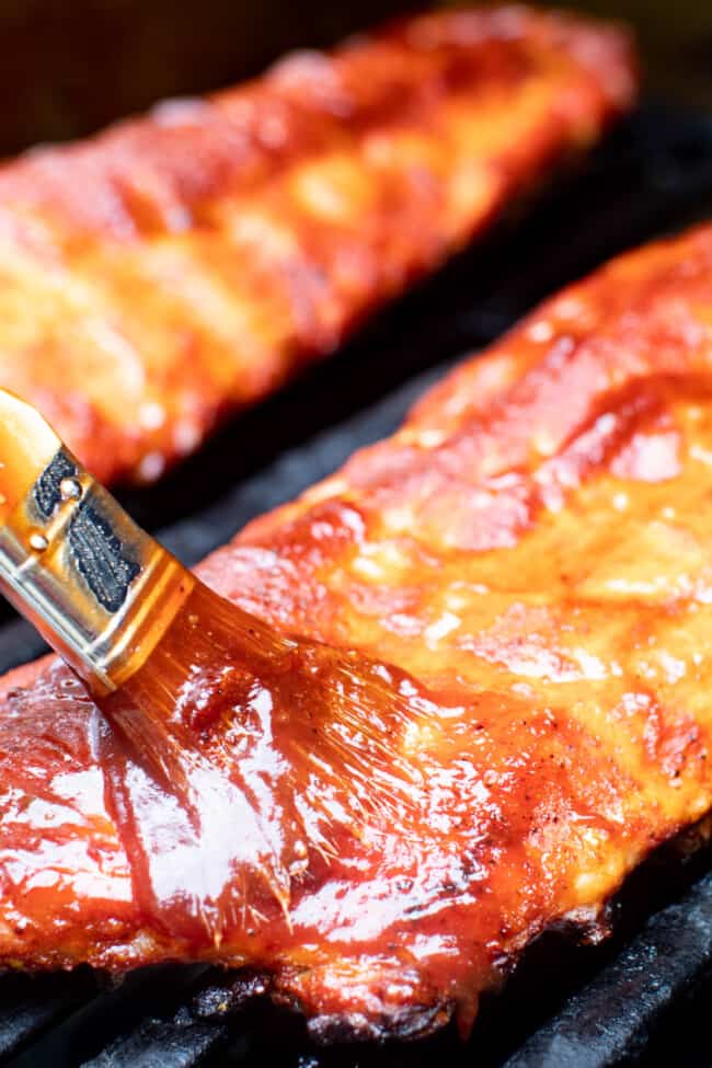 Honey Mustard Smoked Ribs - Gimme Some Grilling