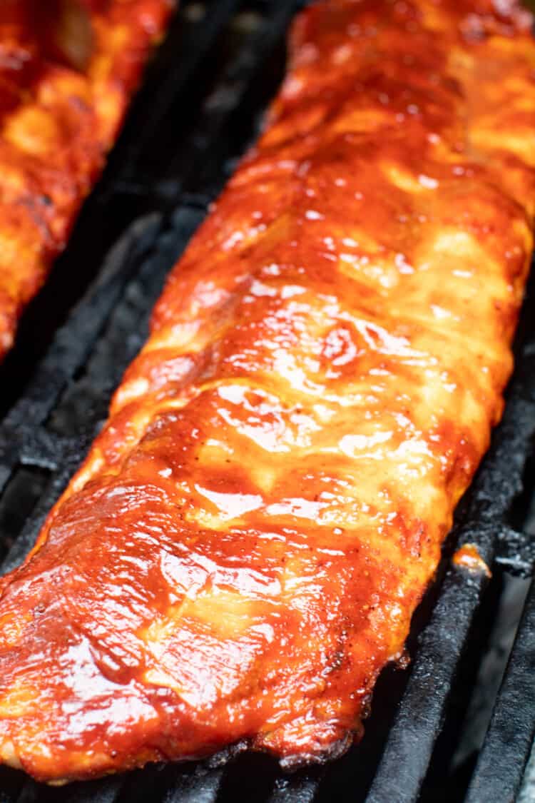 Honey Mustard Smoked Ribs - Gimme Some Grilling