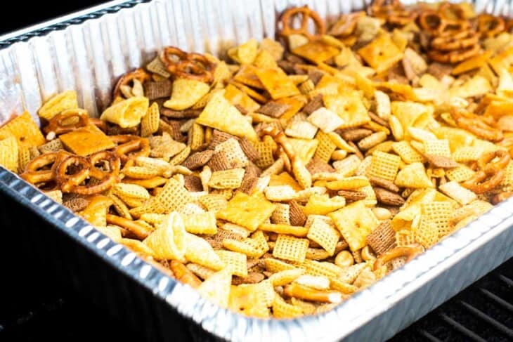 Smoked Snack Mix - Gimme Some Grilling