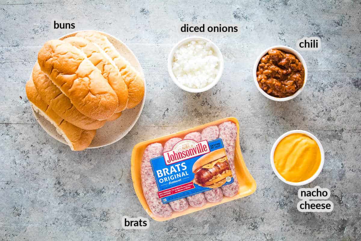 Chili Cheese Brats - Gimme Some Grilling