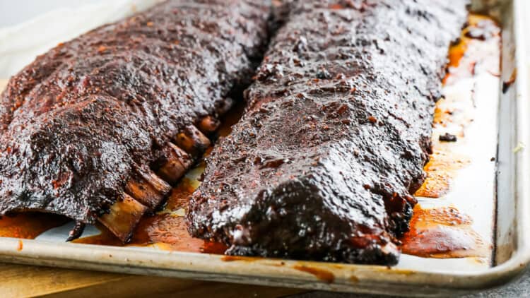 Spicy Smoked Ribs - 3-2-1 Method - Gimme Some Grilling