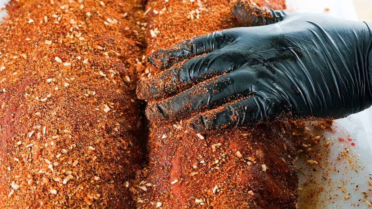 Spicy Smoked Ribs - 3-2-1 Method - Gimme Some Grilling