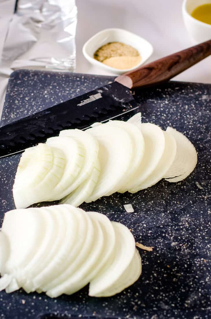 Grilled Foil Packet Potatoes with Onions! - Gimme Some Grilling