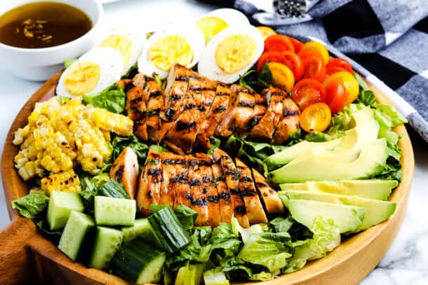 Grilled Chicken Salad - Healthy & Delicious! - Gimme Some Grilling