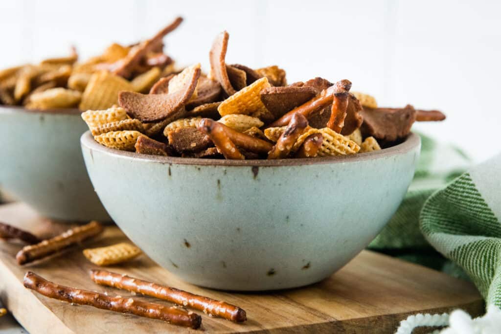 Smoked Chex Mix—BBQ Style 🔥 - Gimme Some Grilling
