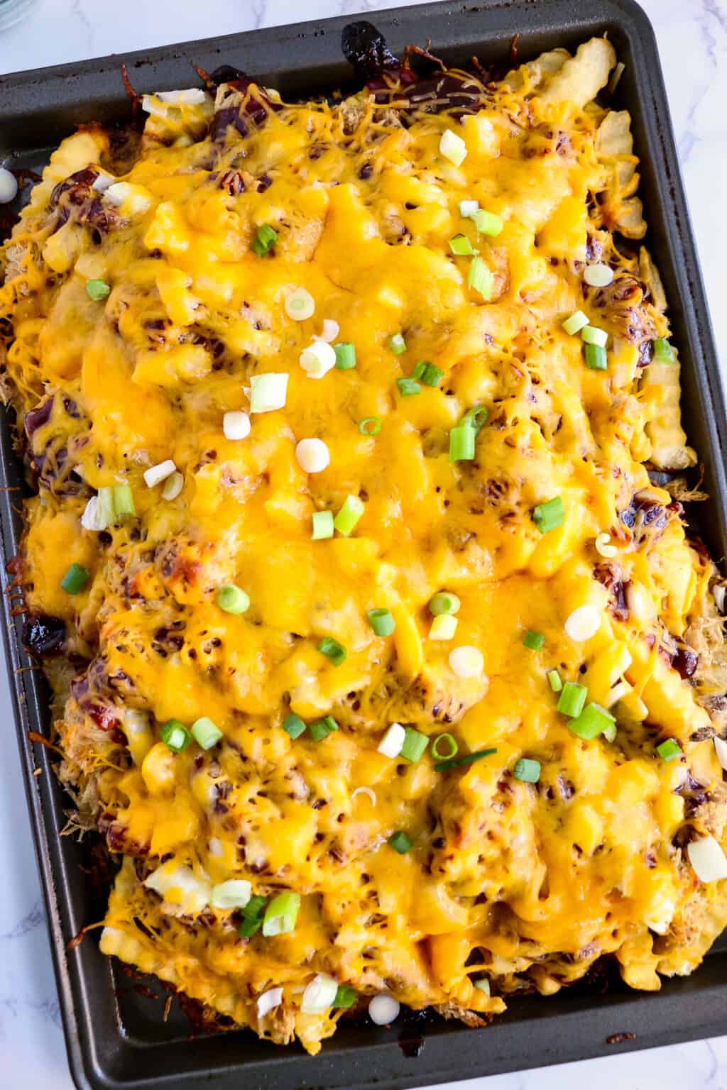 Pulled Pork Fries - Leftover Pulled Pork! - Gimme Some Grilling