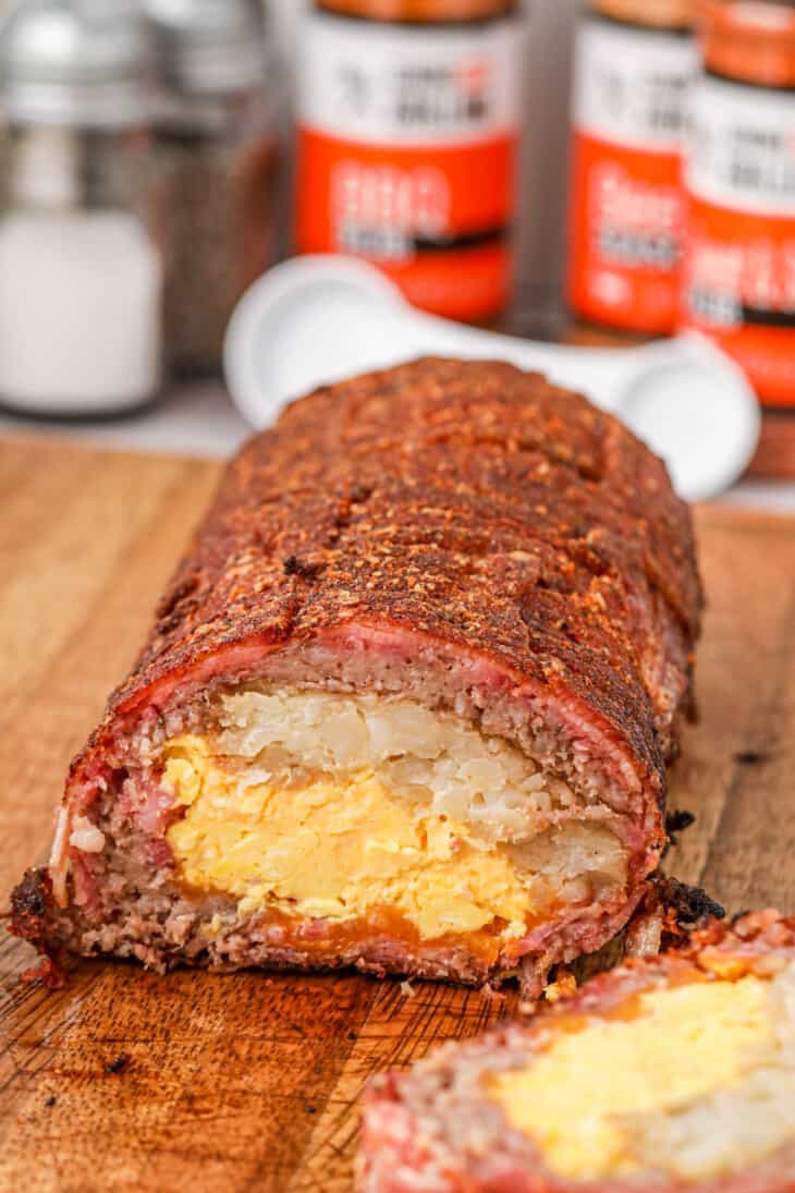 Smoked Breakfast Fatty - Gimme Some Grilling