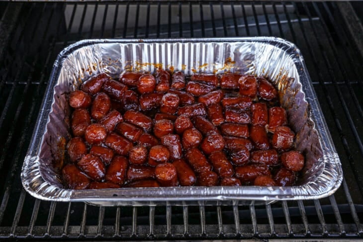 Hot Dog Burnt Ends - Gimme Some Grilling