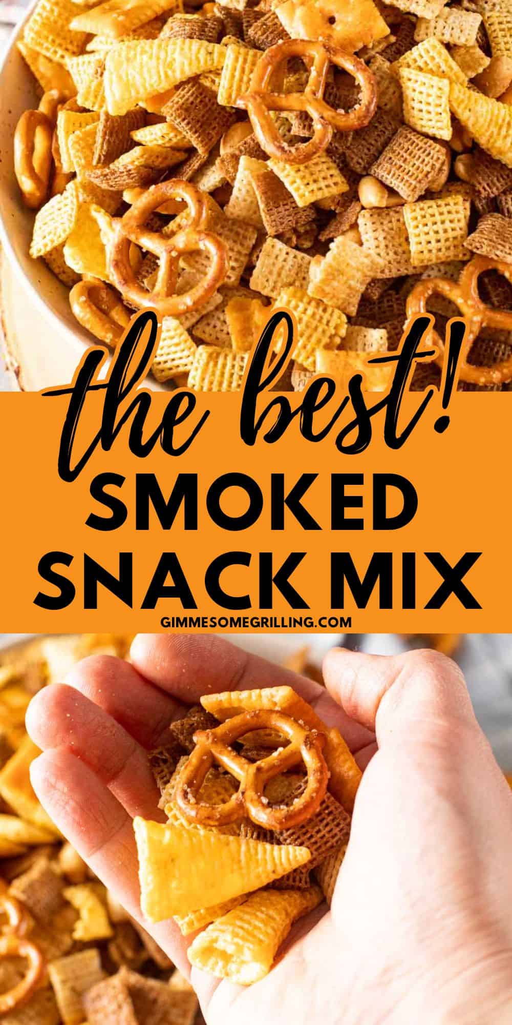 Smoked Snack Mix - Gimme Some Grilling