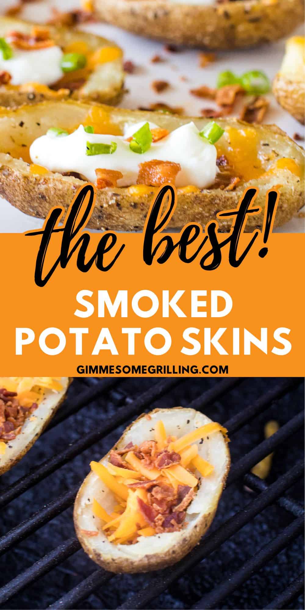 Smoked Potato Skins - Gimme Some Grilling