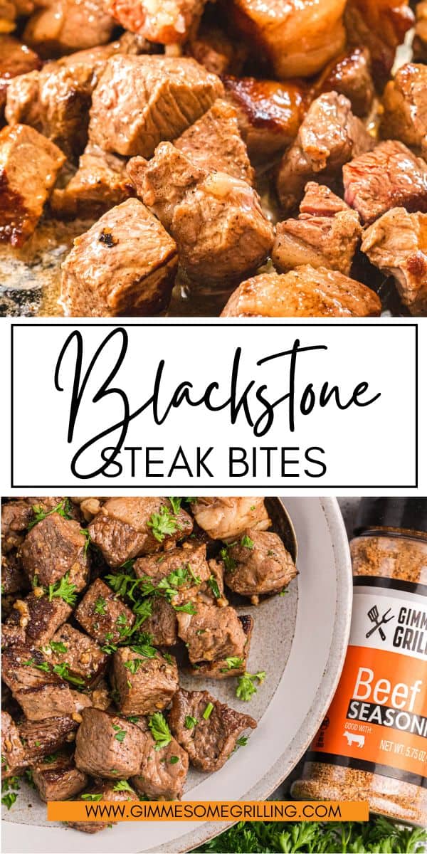 Blackstone Steak Bites - Gimme Some Grilling