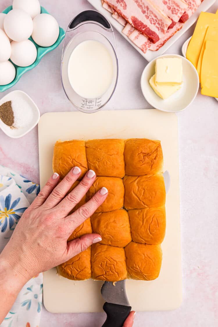 Blackstone Breakfast Sliders - Gimme Some Grilling