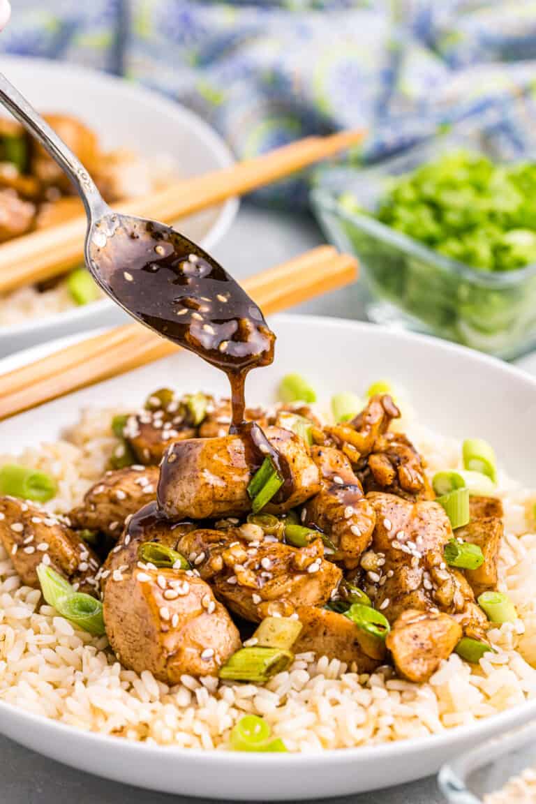 Blackstone Teriyaki Chicken (Sticky, Saucy, Fast!) - Gimme Some Grilling