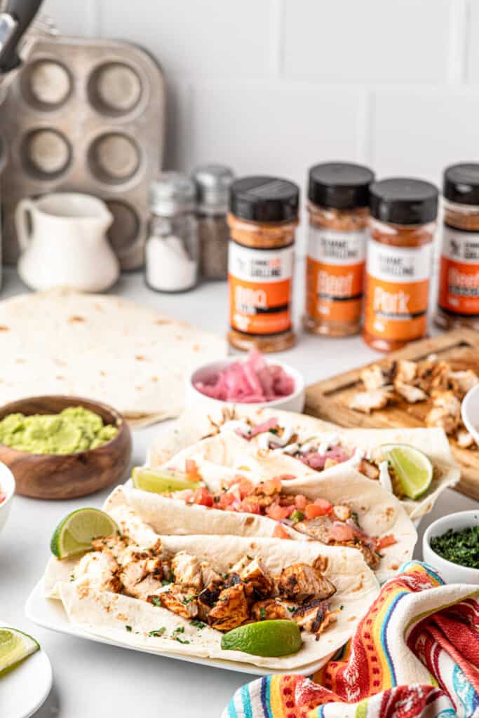 Easy Grilled Chicken Street Tacos - Gimme Some Grilling