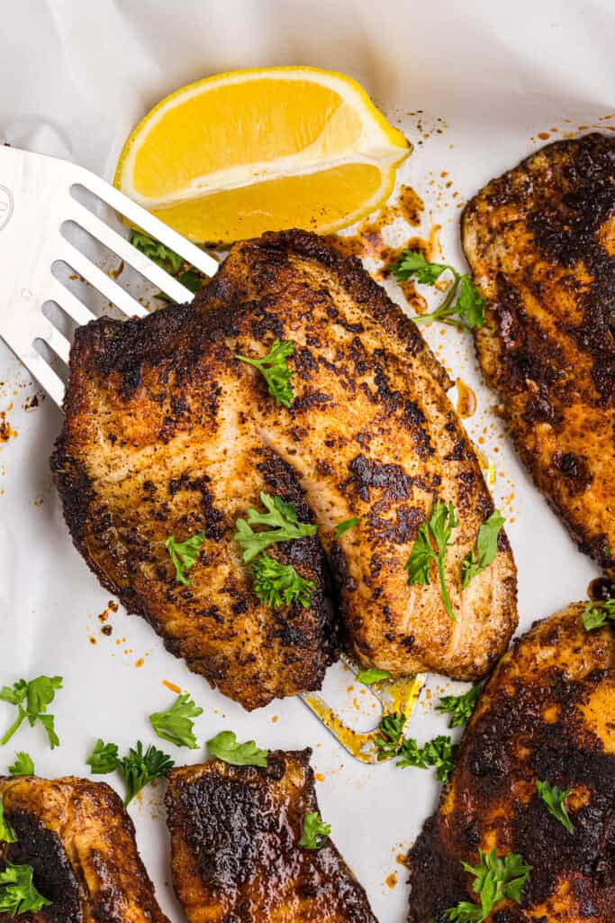 Easy And Delicious Blackened Fish Recipe - Gimme Some Grilling