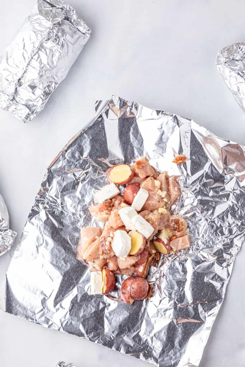 Crack Chicken Foil Packets - Gimme Some Grilling