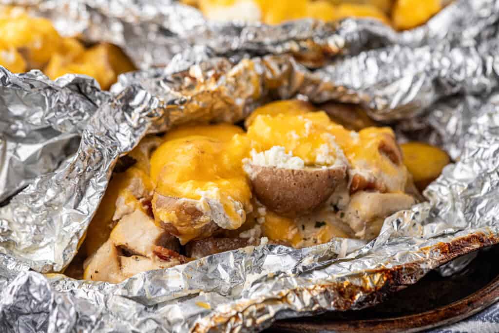 Crack Chicken Foil Packets - Gimme Some Grilling