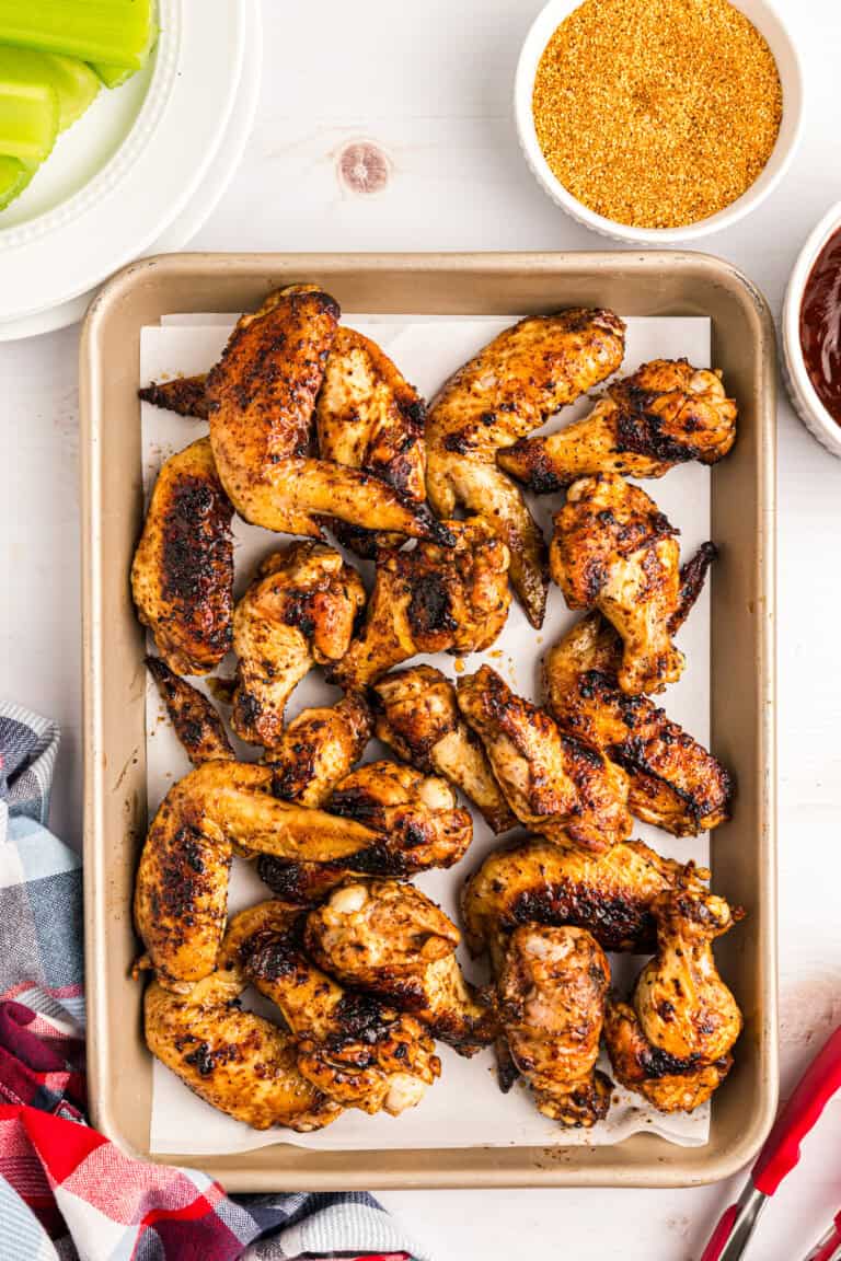 Blackstone Chicken Wings (Crispy + Juicy!) - Gimme Some Grilling