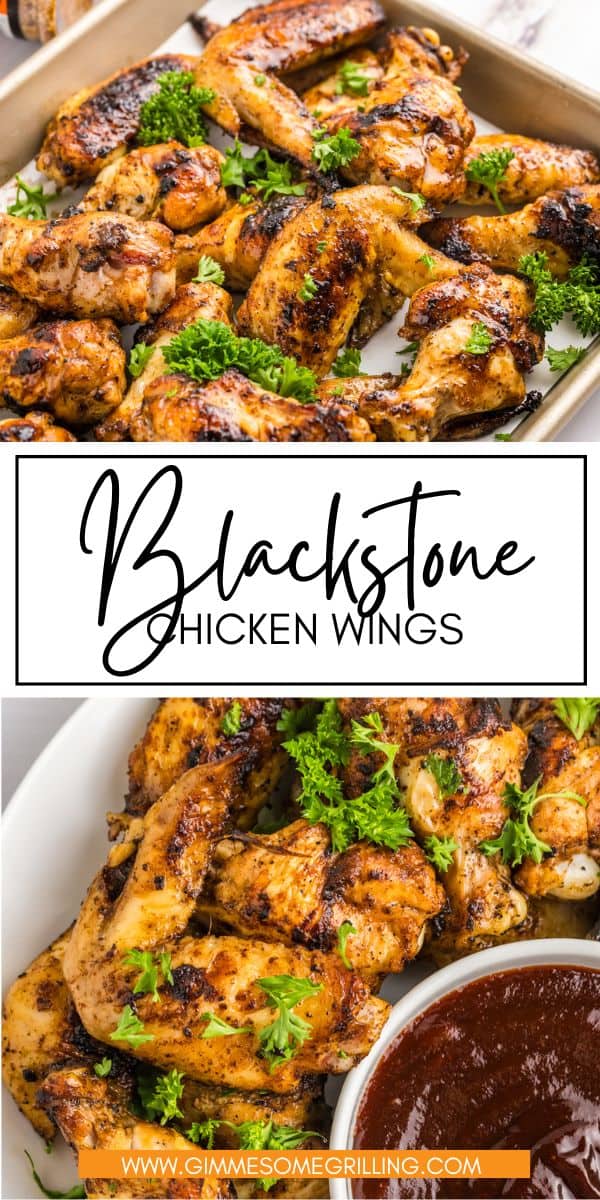 Blackstone Chicken Wings (Crispy + Juicy!) - Gimme Some Grilling